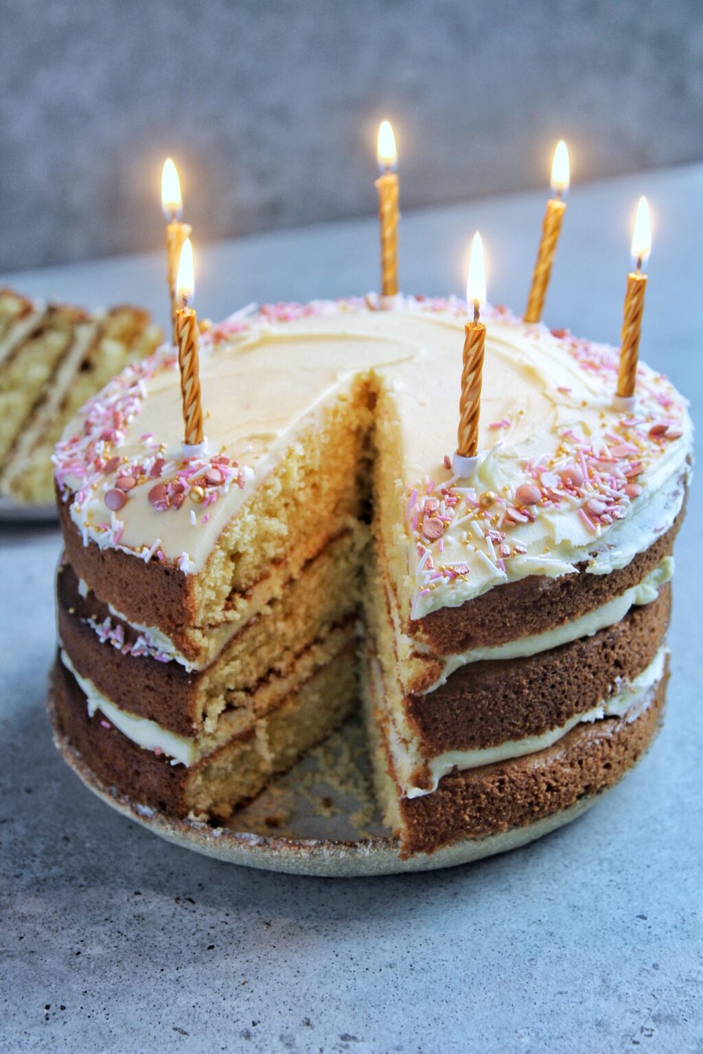 Three Tier Celebration Cake - Recipe Baker